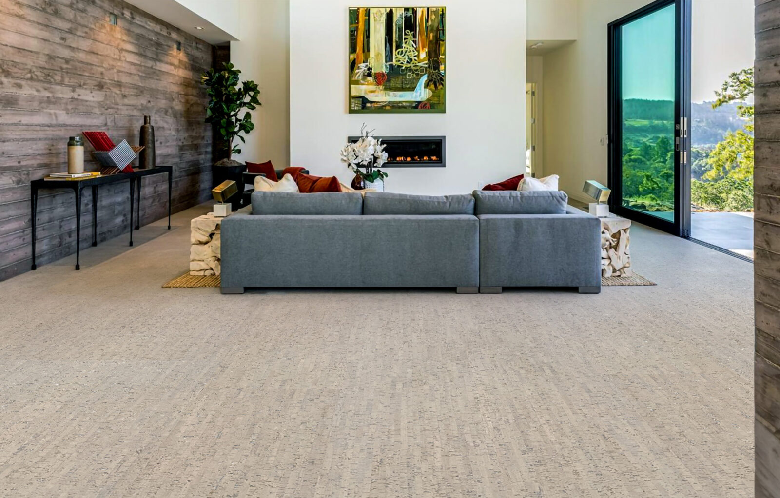 Bamboo Living Room Design Space Savings, Aesthetic Showcasing: