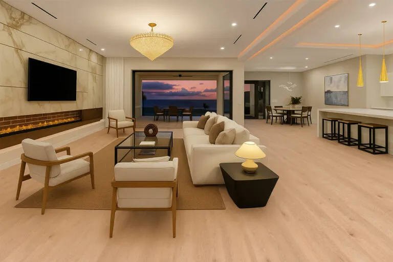 Honey Oak - 3/8" (9.5mm) - Swiss Real Linoleum Hydrowood Core ...