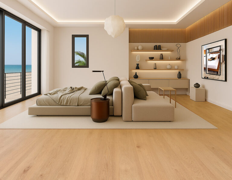 Honey Oak - 3/8" (9.5mm) - Swiss Real Linoleum Hydrowood Core ...