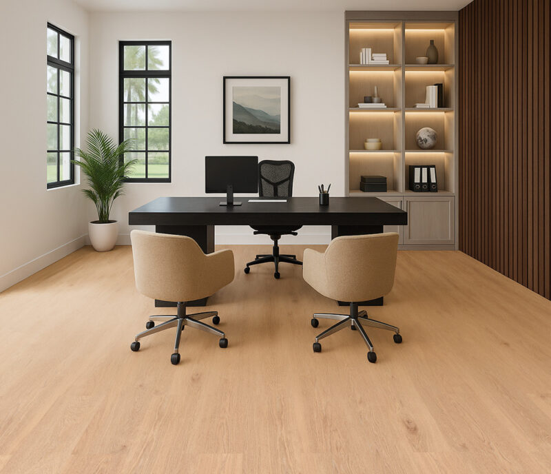 Honey Oak - 3/8" (9.5mm) - Swiss Real Linoleum Hydrowood Core ...