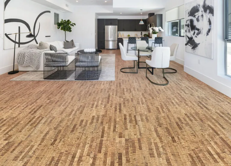 Linea Dark - 7/16" (11mm) - Swiss Real Cork Floating (FLin11) - ICork Floor