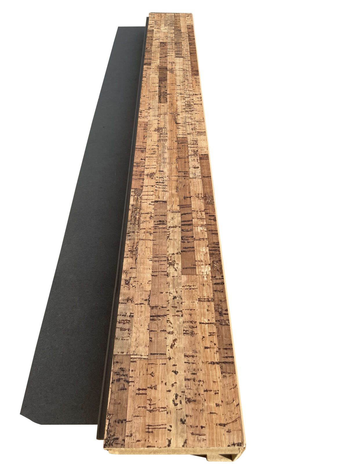 Linea Dark – 7/16 Inch (11mm) – Swiss Real Cork Floating Stair Nosing ...