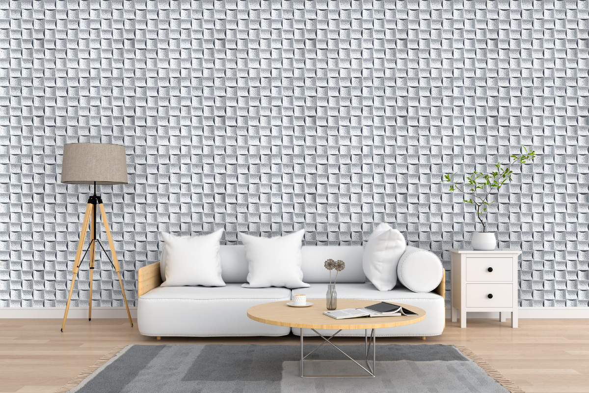 Wave White - 25/32” (20mm) - 3D Cork Wall Panels (WWWh20) - ICork Floor