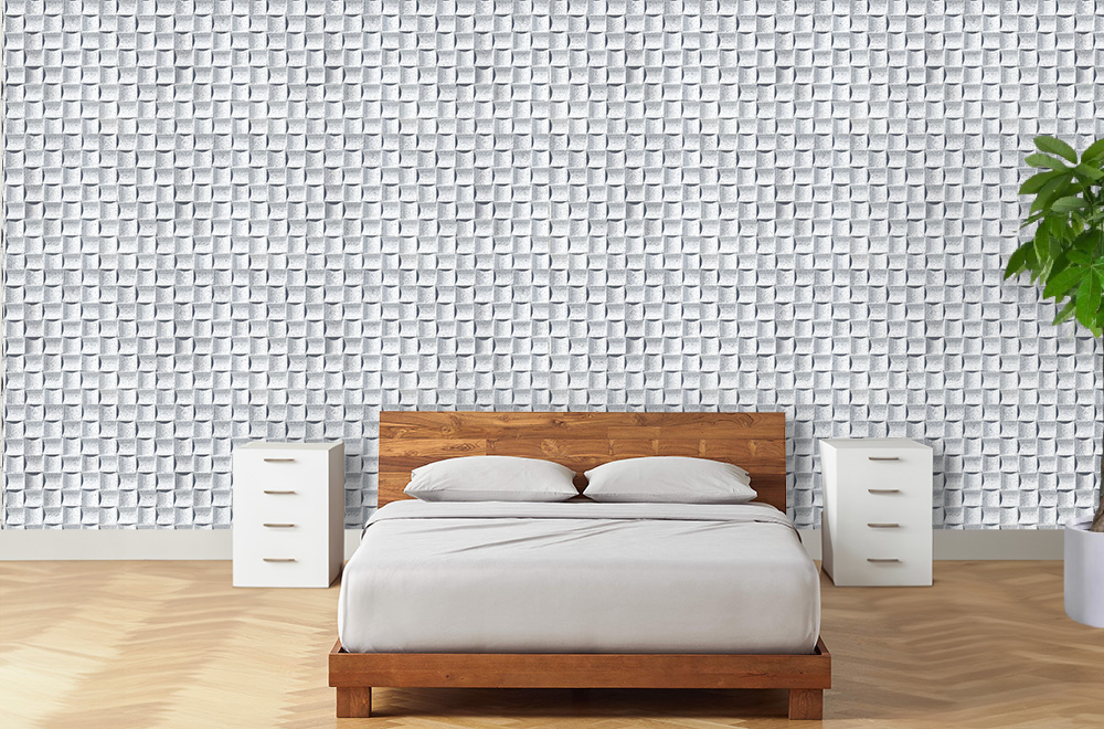 Wave White - 25/32” (20mm) - 3D Cork Wall Panels (WWWh20) - ICork Floor